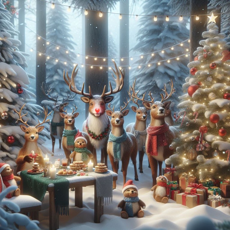 Reindeer Christmas Party – The Elephant's Trunk